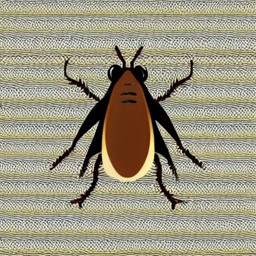 cartoon cockroach with a big mustache crawls on a | Stable Diffusion ...