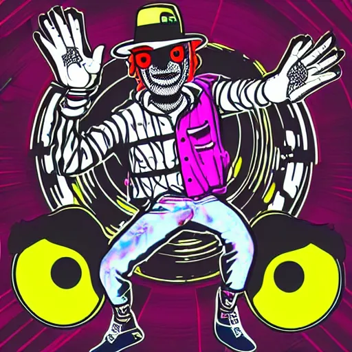 svg sticker of a Pop-Wonder Freddy-Krueger at a rave, | Stable ...