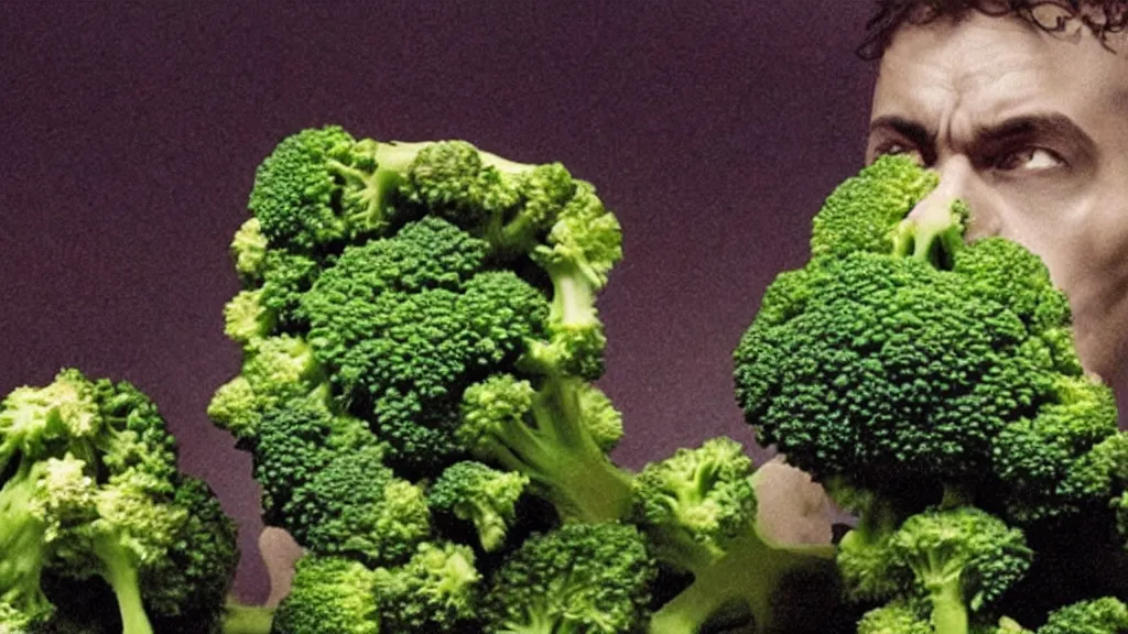 giant monster made of broccoli and sharp teeth eating | Stable ...