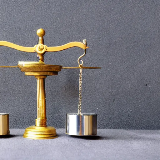 set of balance scales with weights, libra, weighing | Stable Diffusion ...