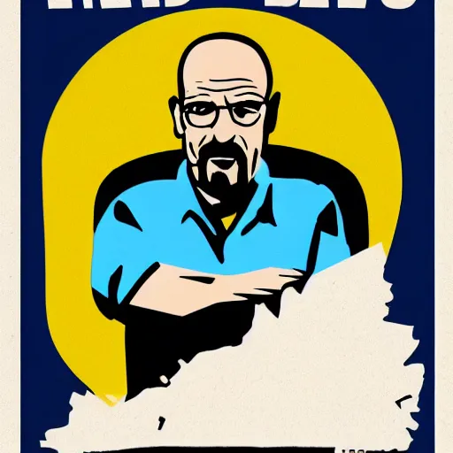 promotional poster of breaking bad designed by saul | Stable Diffusion
