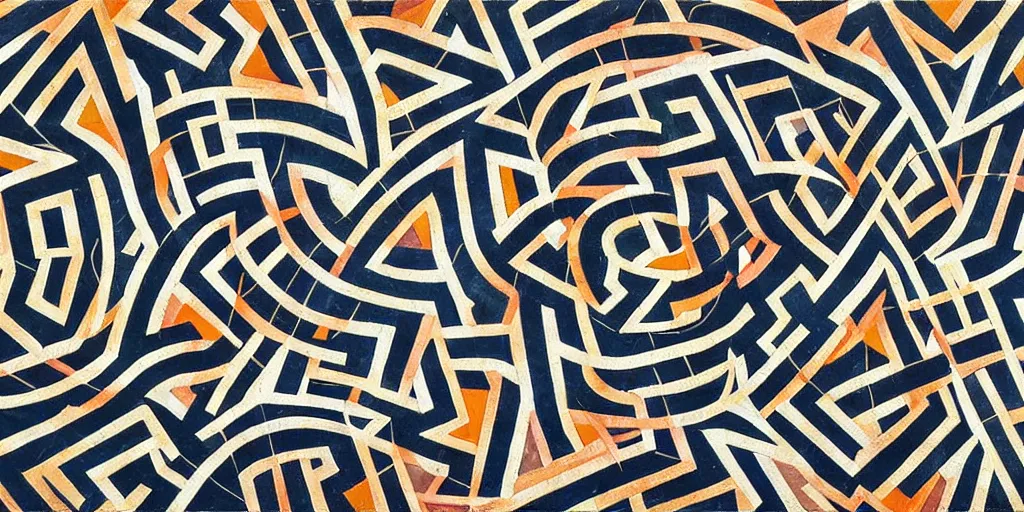 jt thompson geometric surrealism labyrinth | Stable Diffusion | OpenArt