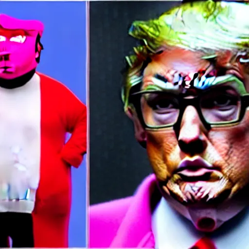 Donald Trump dressed as Pink Guy, Filthy Frank, Youtube | Stable ...