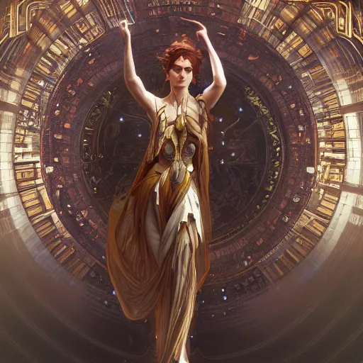 a stunning dynamic pose full body of a celestial | Stable Diffusion