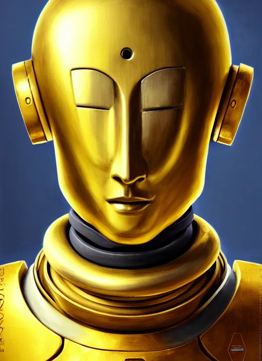 portrait of zenyatta ( from overwatch ) the robot zen | Stable ...