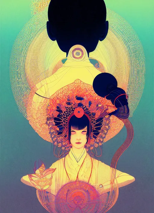 nezha awakened in the lotus by ilya kuvshinov and | Stable Diffusion