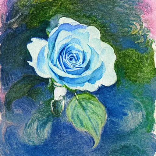 close view of a cyan rose, very bright lighting, | Stable Diffusion ...