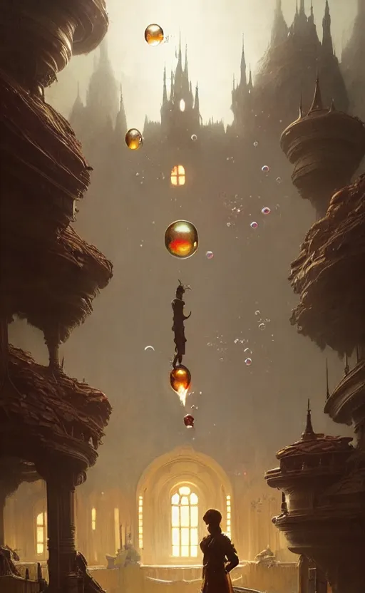 bubble castle gorgeous lighting by weta studio | Stable Diffusion