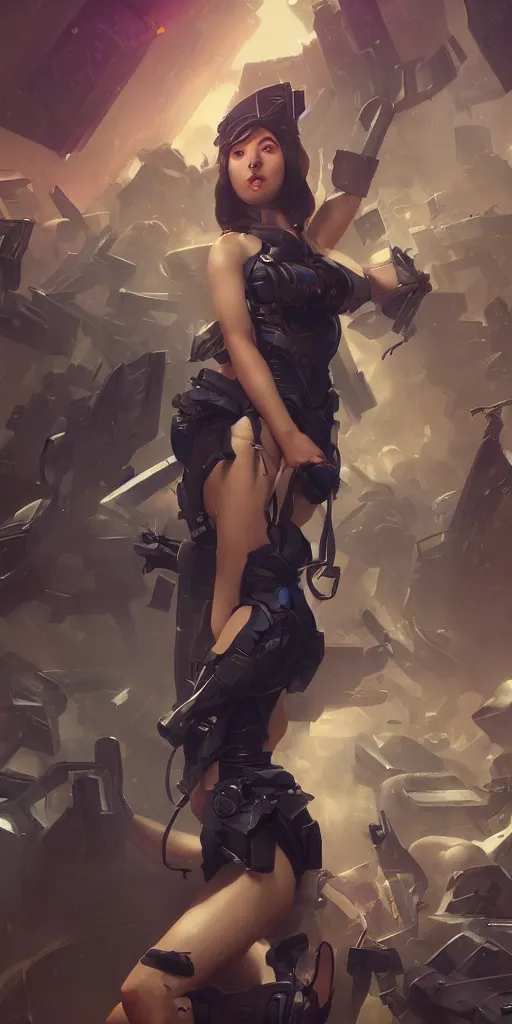 tech goddess in the style of arcane riot games by | Stable Diffusion | OpenArt
