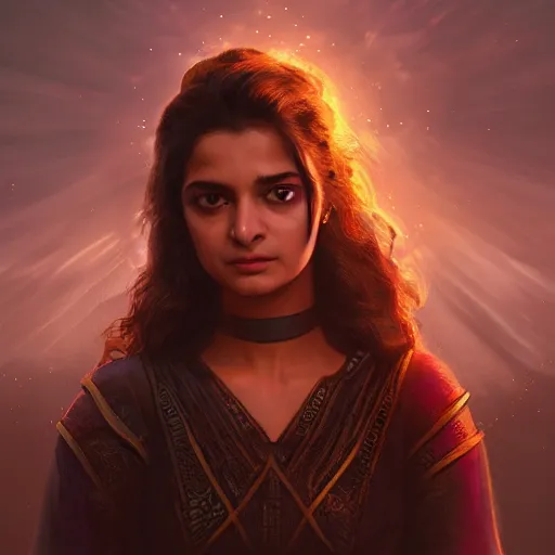 front centered symmetrical portrait, Alia Bhatt as a | Stable Diffusion