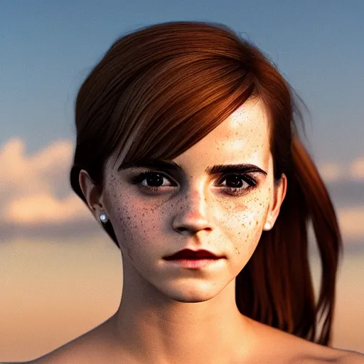 emma watson as a render of a very beautiful 3d anime | Stable Diffusion