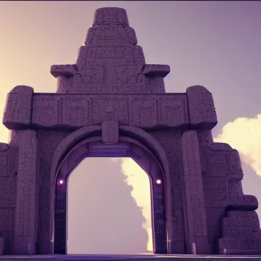 a ultradetailled giant gate to heaven in space by | Stable Diffusion