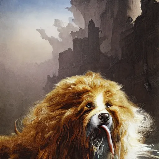 looming fluffy 8 legged gallerie blob collie dog bean | Stable ...