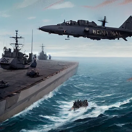 the american navy going for d - day landing by greg | Stable Diffusion | OpenArt