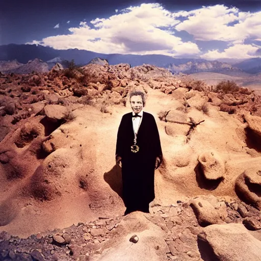 salvador dali wearing a black costume with jewels in a | Stable ...