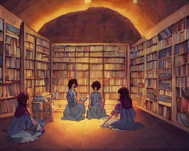 Anime Magical Library
