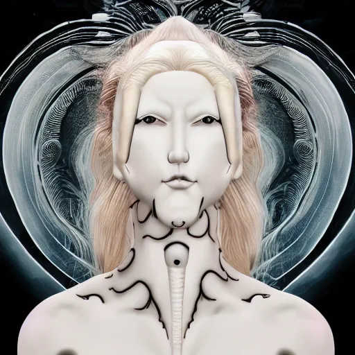 zoomed out shot of a Vass Roland cover art body art | Stable Diffusion ...