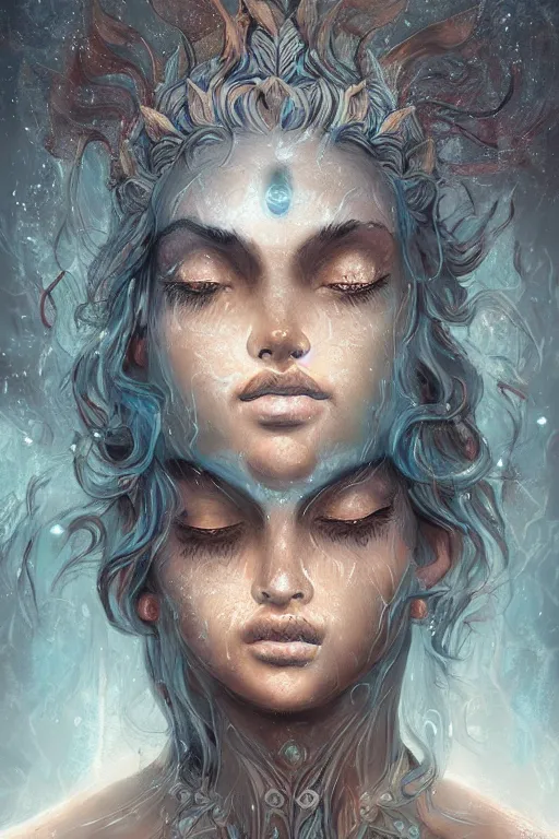 ancient water spirit, digital painting, dreamlike, | Stable Diffusion ...