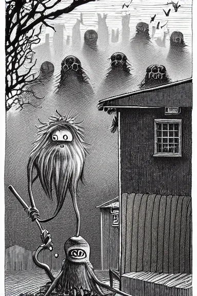 monsters by John Kenn mortensen, ultra-detailed pen | Stable Diffusion