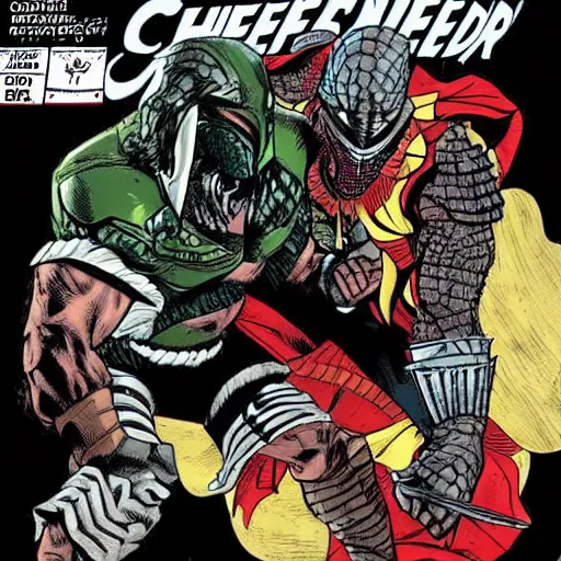 highly detailed comic book cover of the shredder | Stable Diffusion