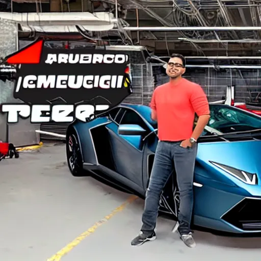 Tai Lopez in a garage, pointing to a huge Lamborghini | Stable ...