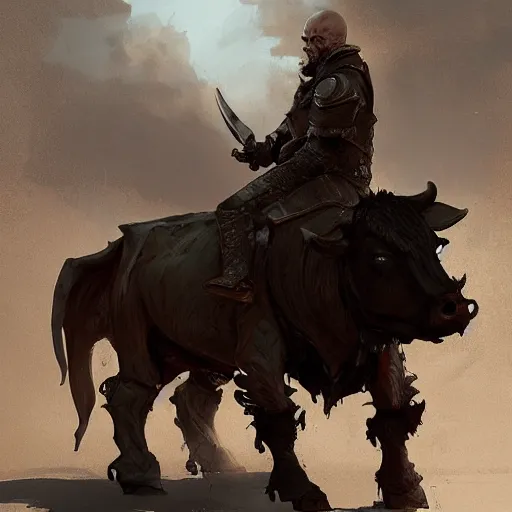 Walter white as a dark fantasy warrior riding an | Stable Diffusion ...