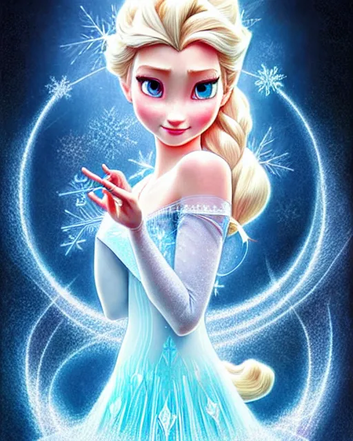' princess elsa ', beautiful shadowing, 3 d shadowing, | Stable ...
