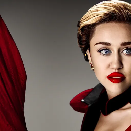 an 8 k uhd photo of miley cyrus as the scarlett witch | Stable ...