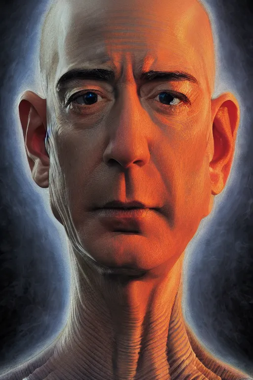 cinematic portrait of an Lord Jeff Bezos. Centered, | Stable Diffusion ...