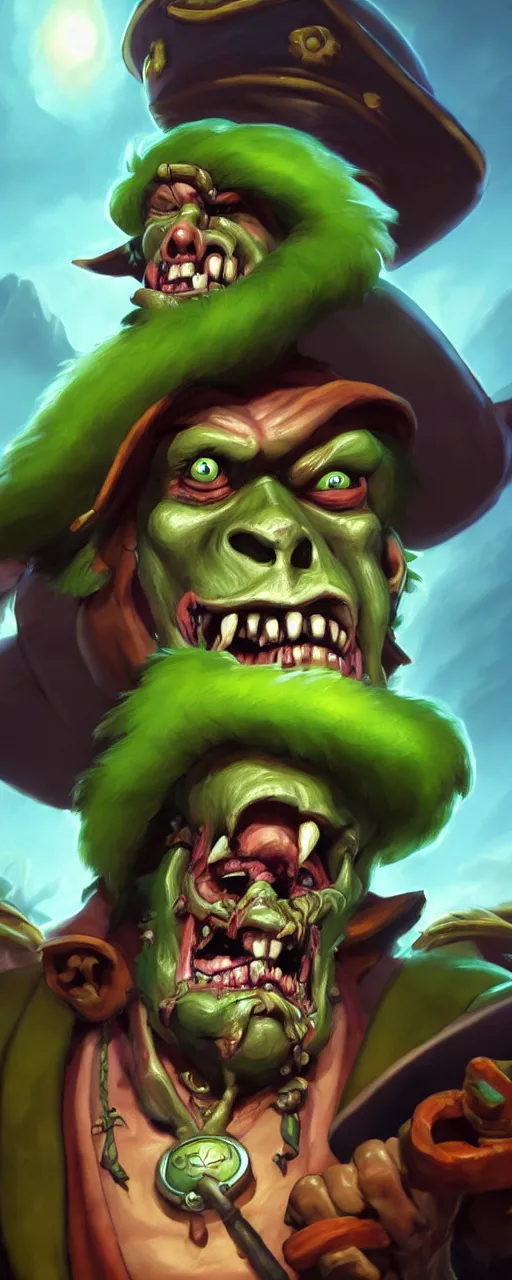 A Concept art foreshortening portrait of the green | Stable Diffusion