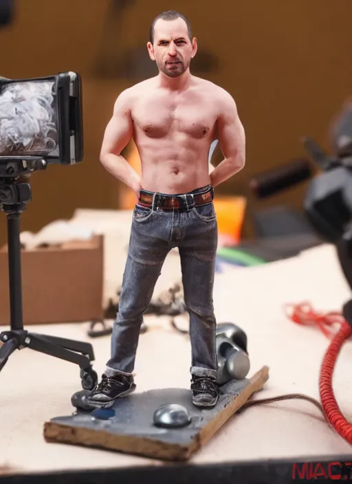 Realistic miniature of Andrew Tate on a studio shot, | Stable Diffusion | OpenArt