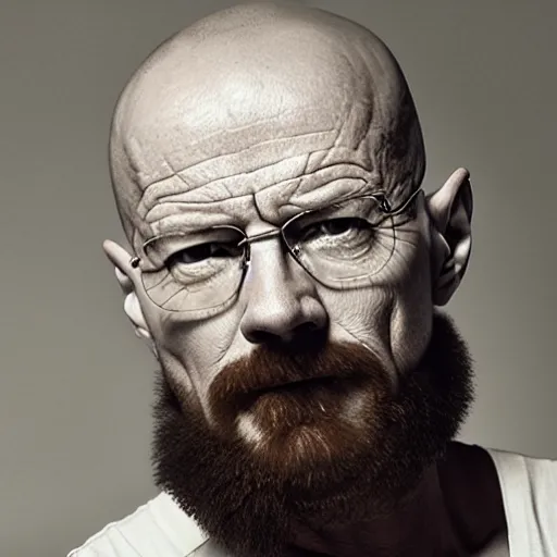 walter white with beard amd wearing a black tank top | Stable Diffusion ...