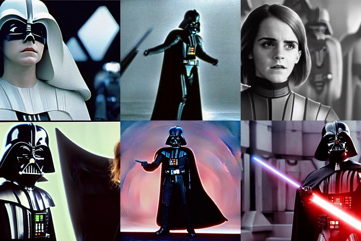 Film still of Emma Watson as Darth Vader in Star Wars | Stable ...