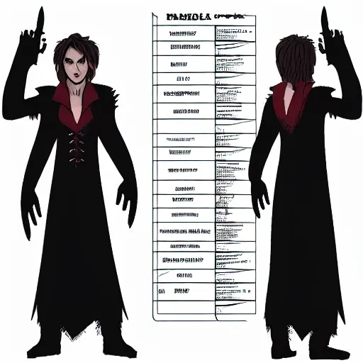 friendly vampire, character sheet | Stable Diffusion | OpenArt
