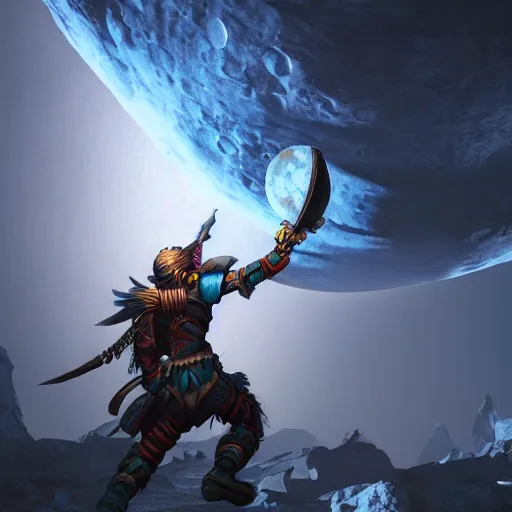 moon theme magic rogue warrior highly detailed, 4k, | Stable Diffusion