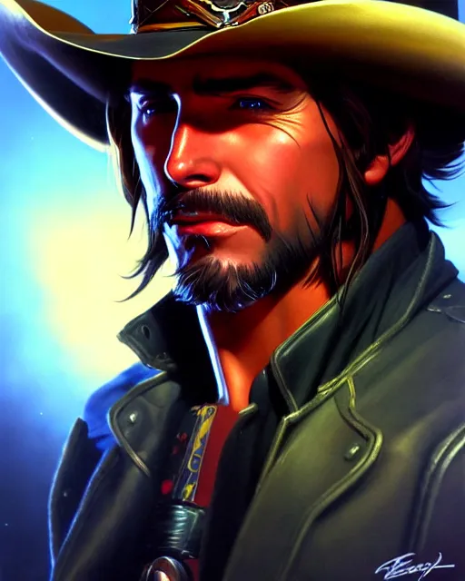 mccree from overwatch, character portrait, portrait, | Stable Diffusion ...