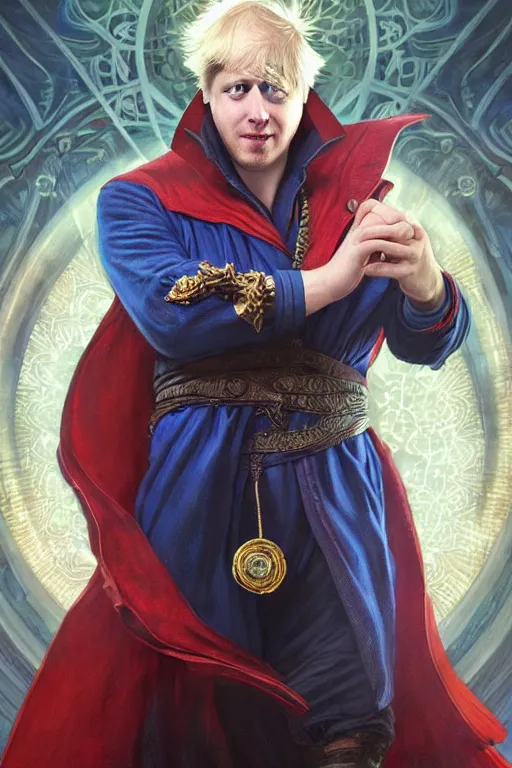 Boris Johnson as Dr. Strange, highly detailed | Stable Diffusion | OpenArt