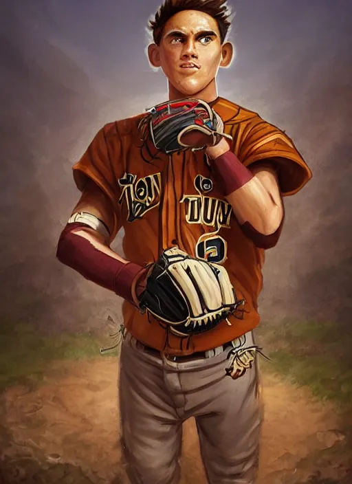 fursona portrait commission of a anthro tiger baseball | Stable ...