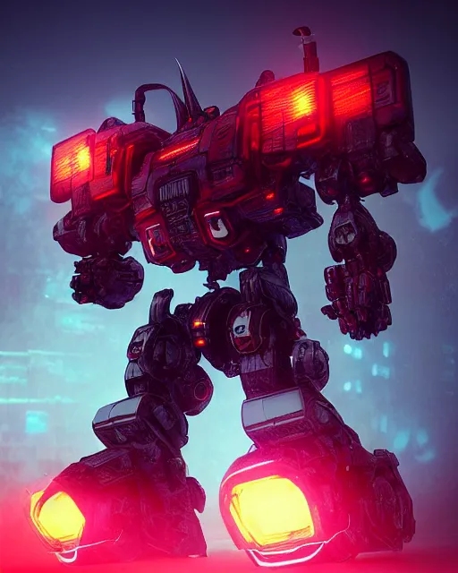 cyberpunk mecha bull with glowing red eyes, hyper | Stable Diffusion ...