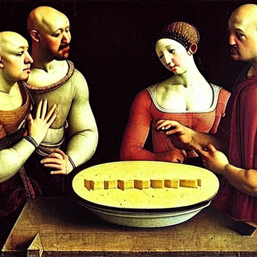 beautiful renaissance painting of a gouda cheese by | Stable Diffusion ...
