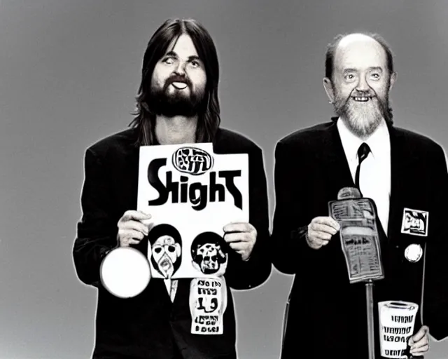 Mitch Hedberg and george carlin winning the price is | Stable Diffusion | OpenArt