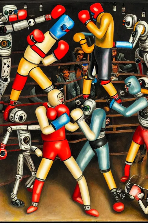 scene from robot boxing match, highly detailed, | Stable Diffusion | OpenArt