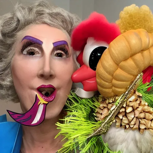 a turkey with the head of trixie mattel | Stable Diffusion | OpenArt