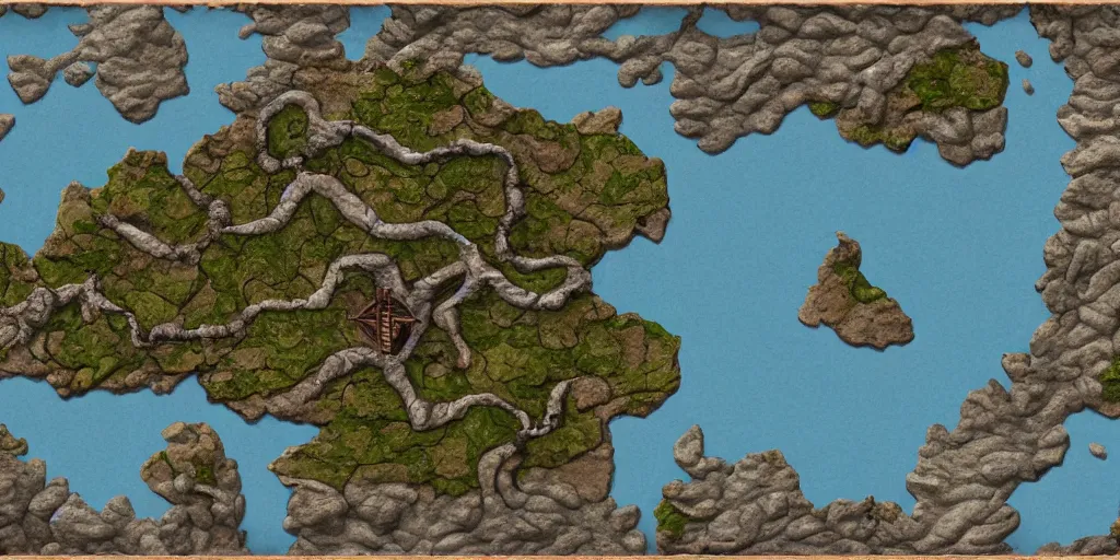 a salt covered island, gridless tabletop roleplaying | Stable Diffusion ...