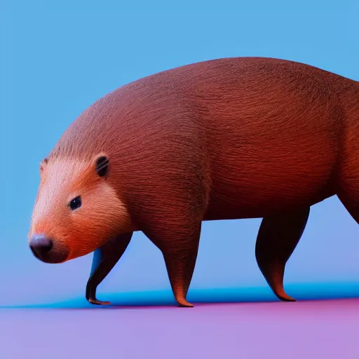 a low - poly 3 d render of a capybara, ultra detailed, | Stable Diffusion | OpenArt