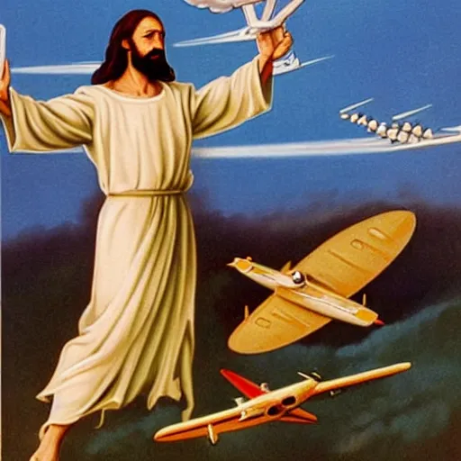jesus intercepting aircraft alongside the us air force | Stable ...