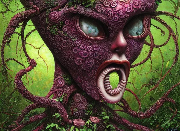 female eldritch goddess impisoned in a garden by naoto | Stable Diffusion | OpenArt