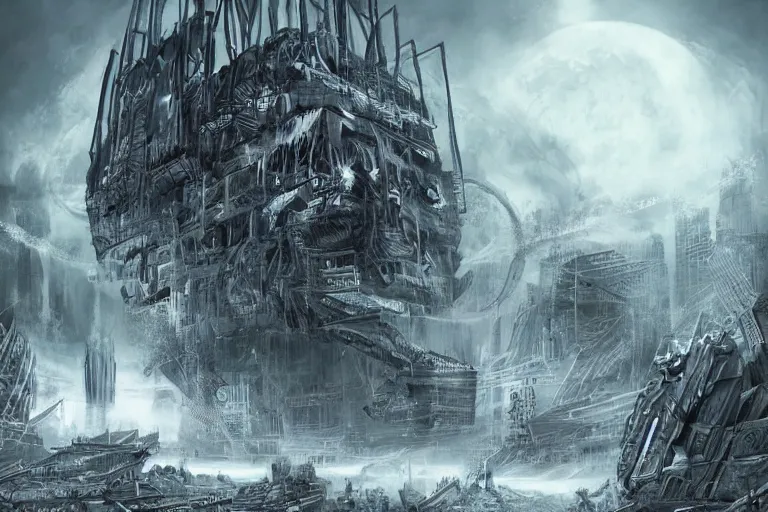 Elimination of humanity. Digital concept art by Zoltán | Stable ...