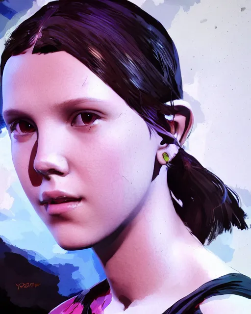 portrait of millie bobby brown by yoji shinkawa, | Stable Diffusion ...