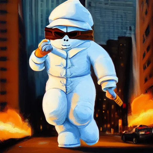 the stay puff marshmallow man wearing timberland shoes | Stable ...
